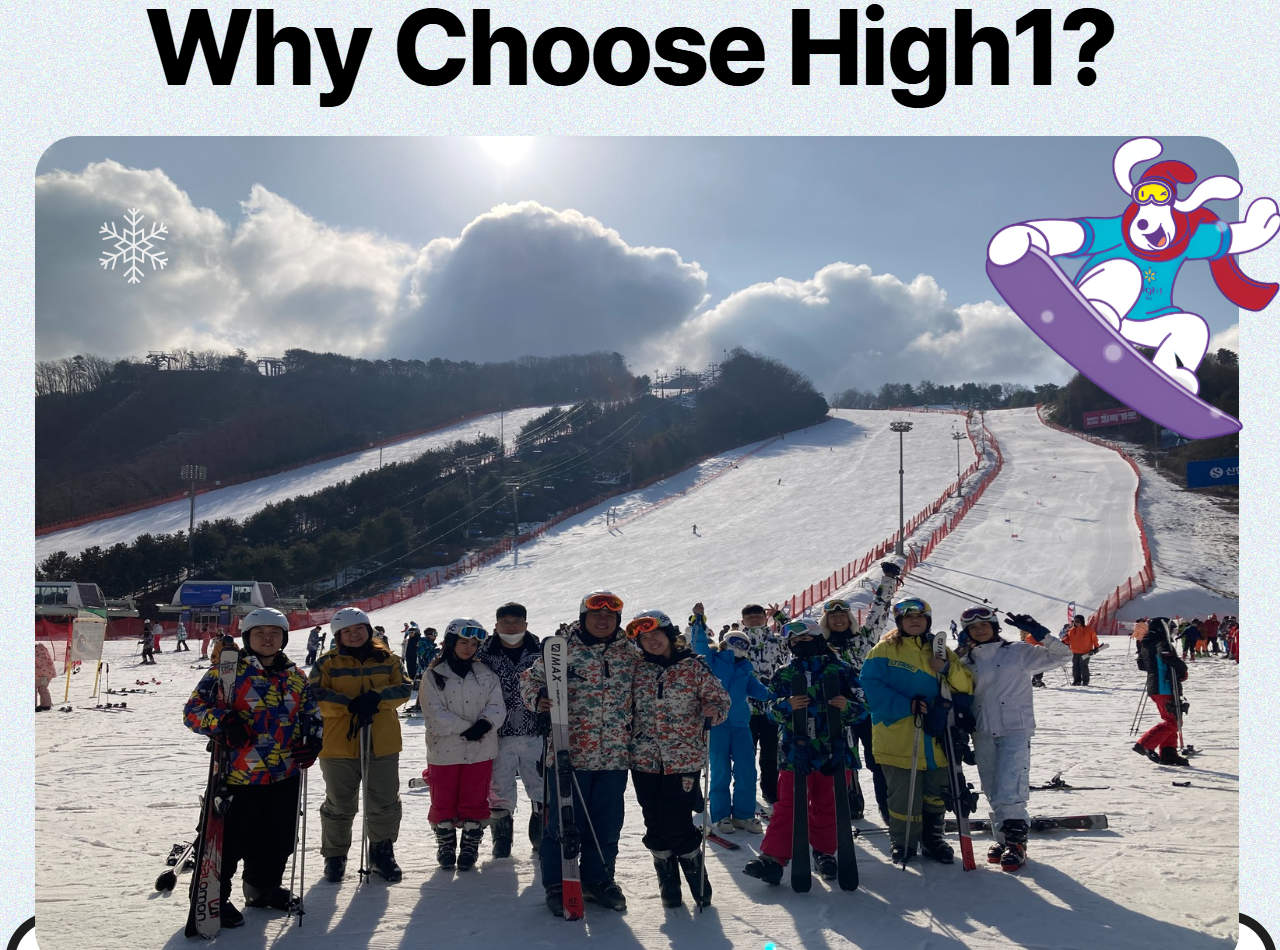 High1 Ski & Snow Experience Day Tour Departing from Seoul - Klook Australia